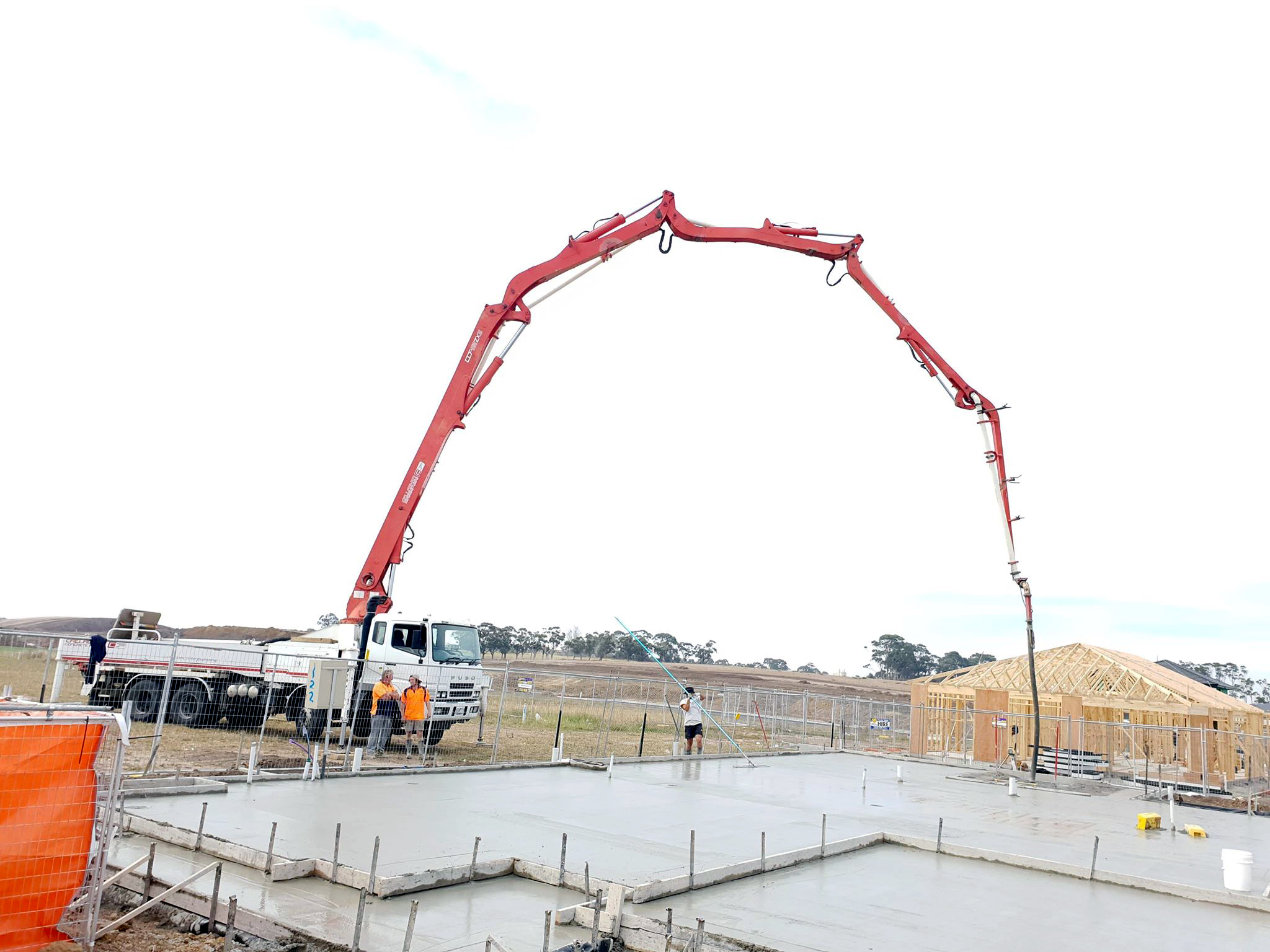 Concrete Pumping - Line Pumps. 80+m line. 2 men crews.